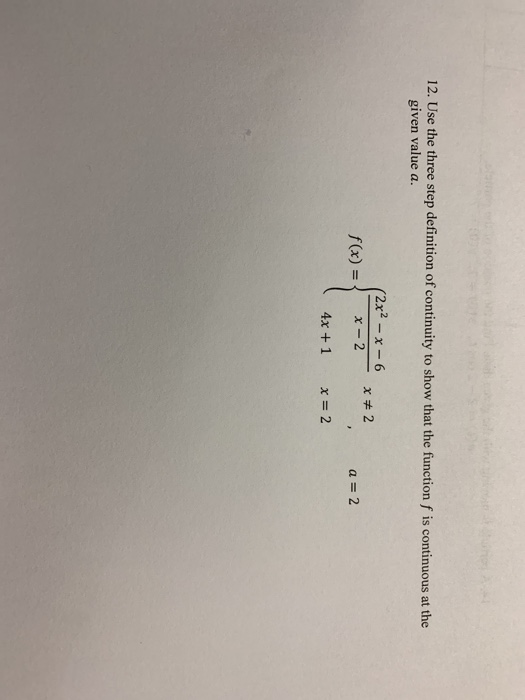 Solved Use the three step definition of continuity to show | Chegg.com