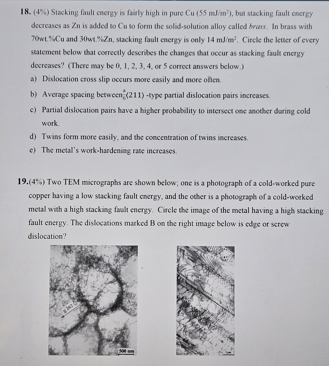Solved I need help with questions 18 ﻿and 19(4%) ﻿Stacking | Chegg.com