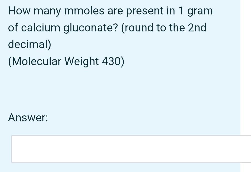 Solved How many mOsm of NaCl are in one 1 Liter of NS? | Chegg.com