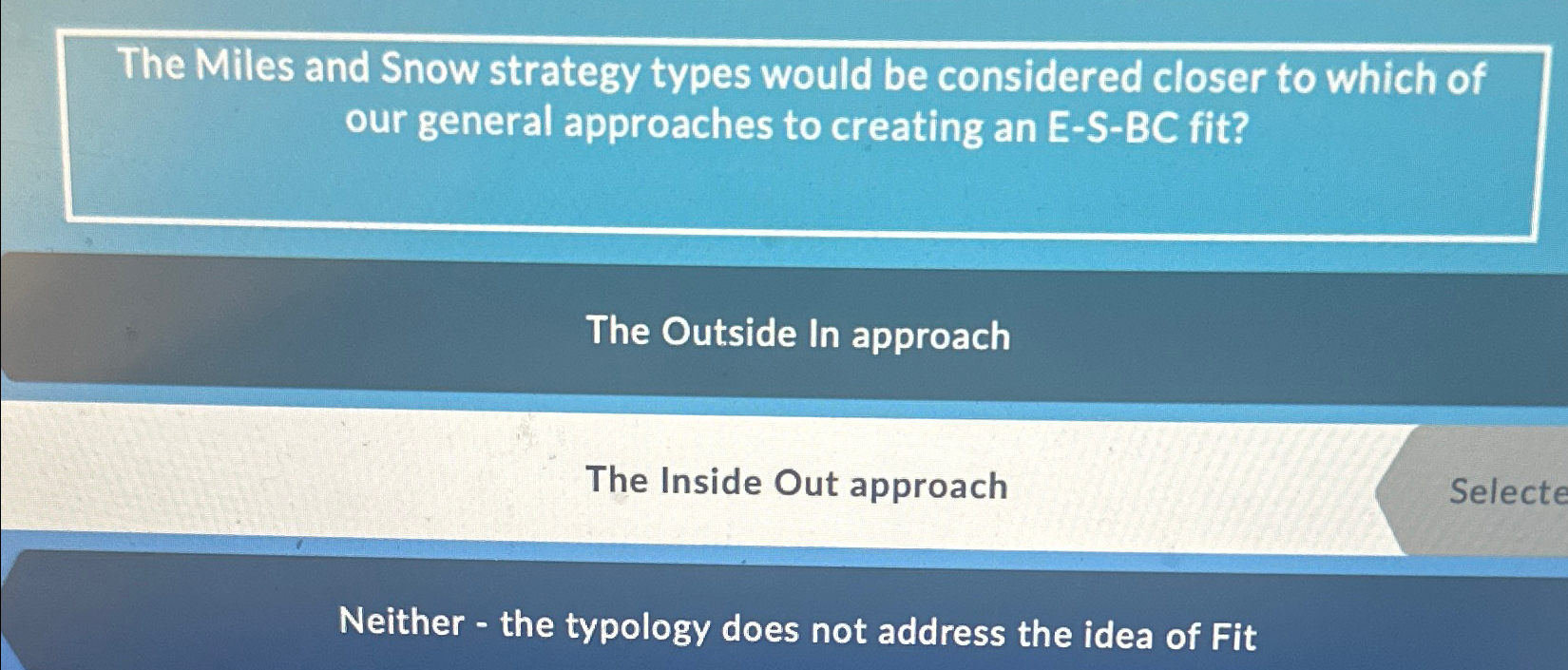 Solved The Miles and Snow strategy types would be considered | Chegg.com