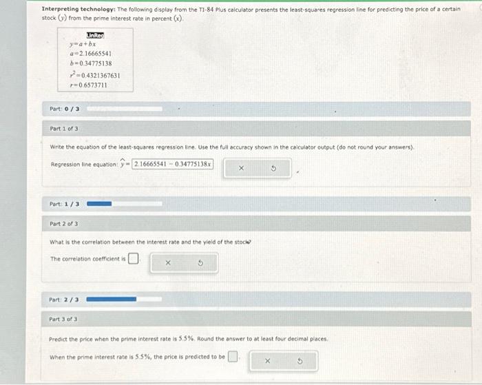 Solved Interpreting technology: The following display from | Chegg.com