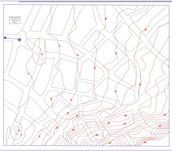 Solved On the map given below, draw the sewer pipes and | Chegg.com