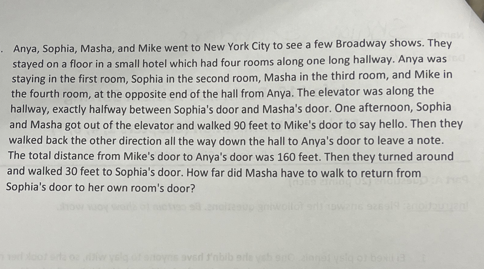 Solved Anya, Sophia, Masha, and Mike went to New York City | Chegg.com