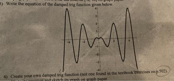 Solved please answer question #3 - write the equation of the | Chegg.com