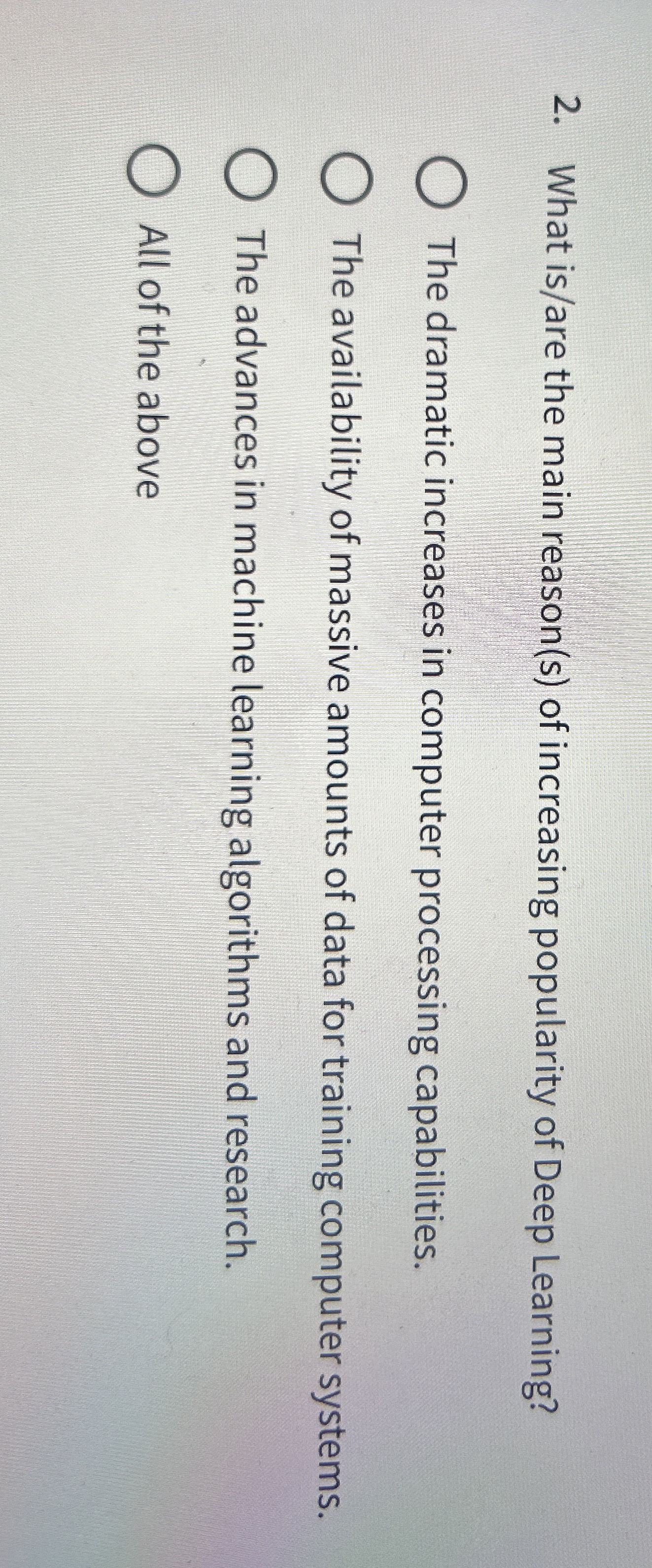 Solved What is/are the main reason(s) ﻿of increasing | Chegg.com