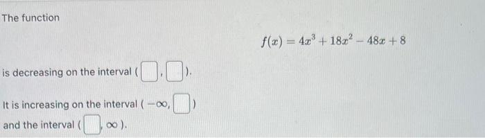 Solved Consider the function f(x)=−3x2+2x−9. Find the | Chegg.com