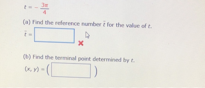 Solved Tutorial Exercise Find the terminal point P(x, y) on | Chegg.com