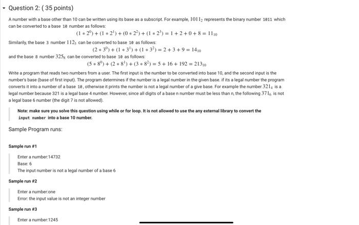 Solved Note: you are only allowed to use while , for loop | Chegg.com