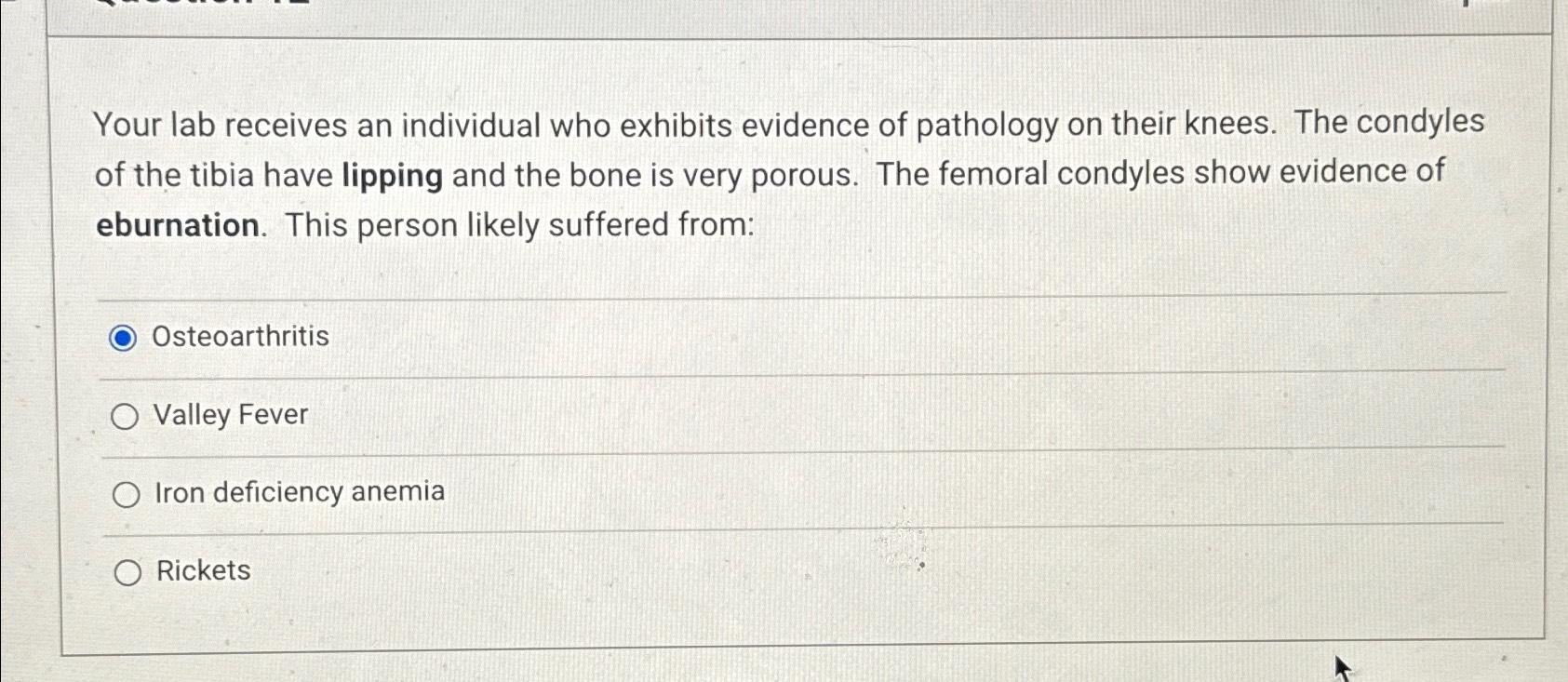 Solved Your lab receives an individual who exhibits evidence | Chegg.com