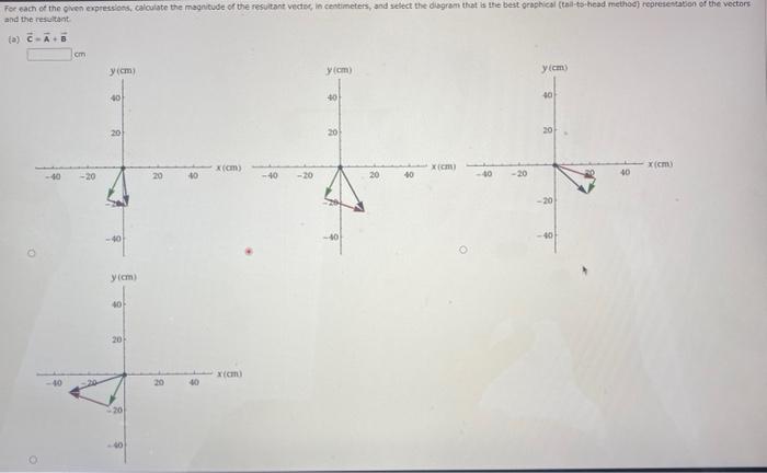 Solved Ax=−2 cm,Ay=1+18 cm Bx=23 cm,Ay=−1 cmand the | Chegg.com
