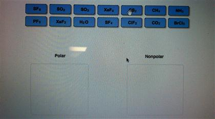 Solved Classify each of the molecules given below as polar | Chegg.com