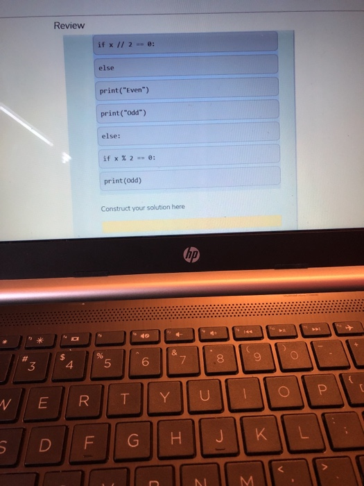 Solved Review Drag the appropriate code blocks into the box | Chegg.com