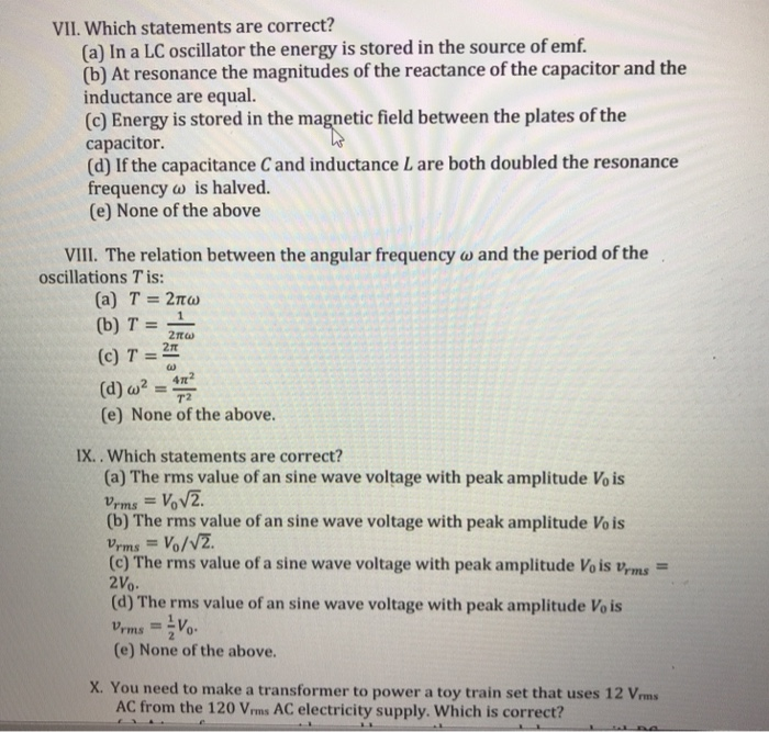 Solved Q1. Multiple Choice Max. 20 points Circle the correct | Chegg.com