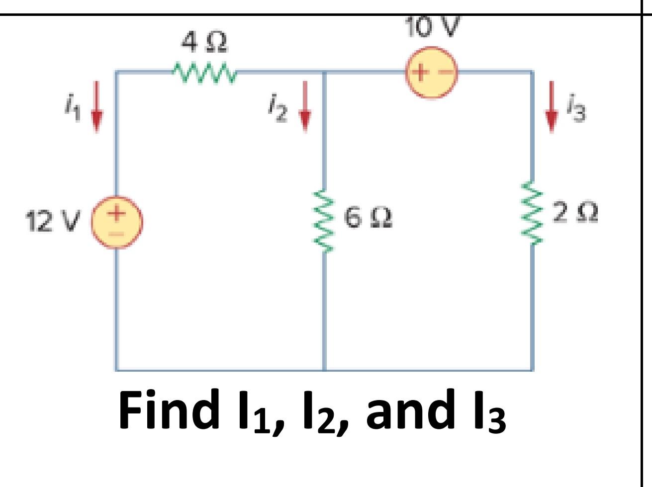 Solved Find I1,I2, and I3 | Chegg.com