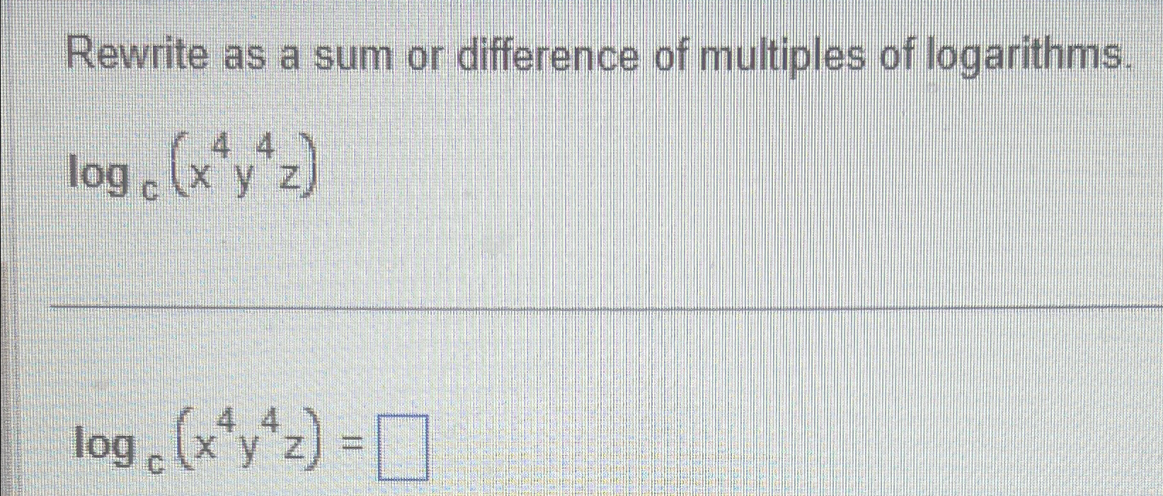 Solved Rewrite as a sum or difference of multiples of | Chegg.com