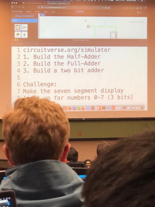 Solved Cerca CIRCUIT ELEMENTS 1 circuitverse.org/simulator 2 | Chegg.com