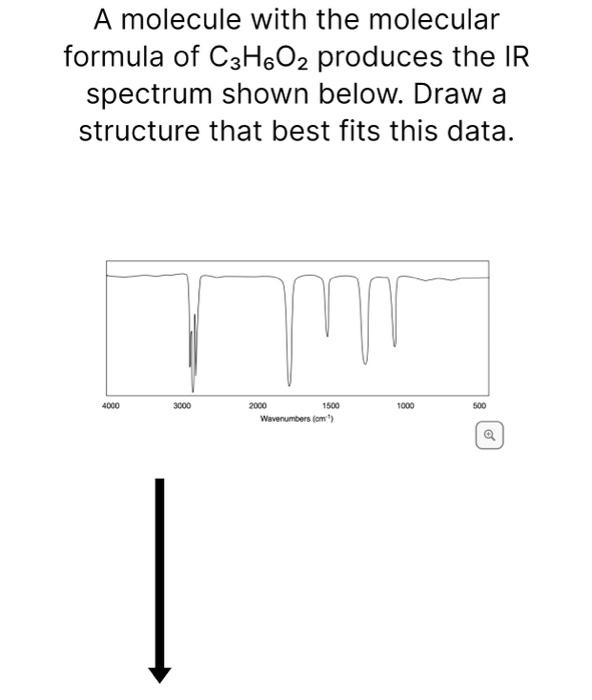 Solved A molecule with the molecular formula of C3H6O2 | Chegg.com