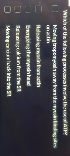 Solved Which of the following processes involve the use of | Chegg.com