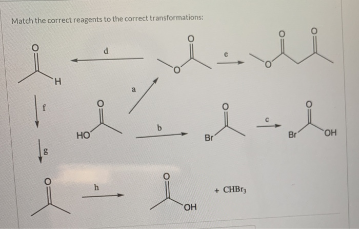 Solved use the following reagents in the dropdown menu only | Chegg.com