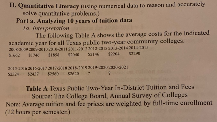 Solved 11. Quantitative Literacy (using numerical data to | Chegg.com