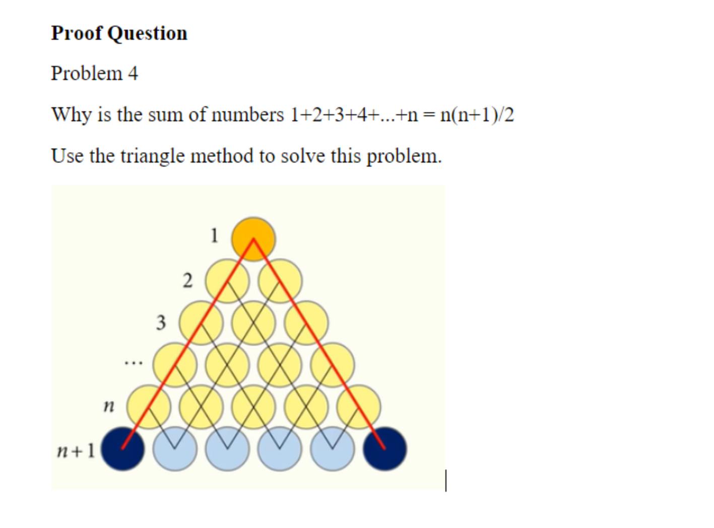 Solved Proof QuestionProblem 4Why is the sum of numbers | Chegg.com