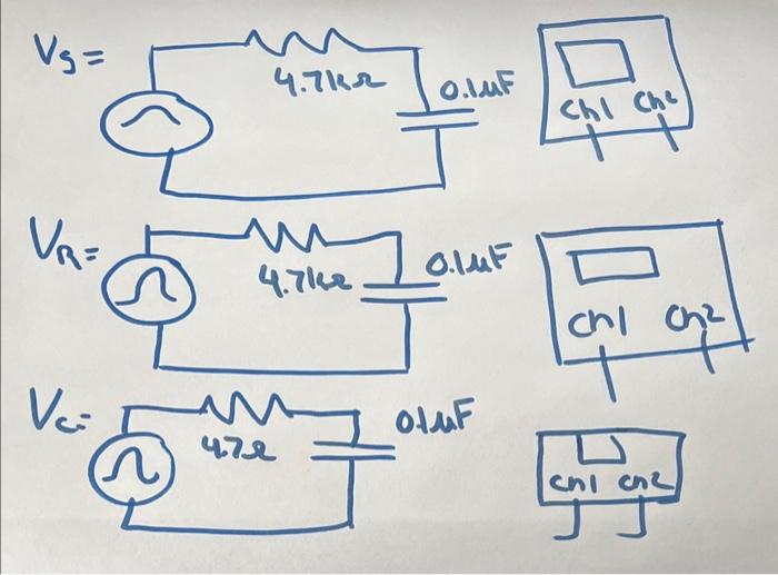 Solved A student is tried measuring Vs Vr and Vc. But did | Chegg.com