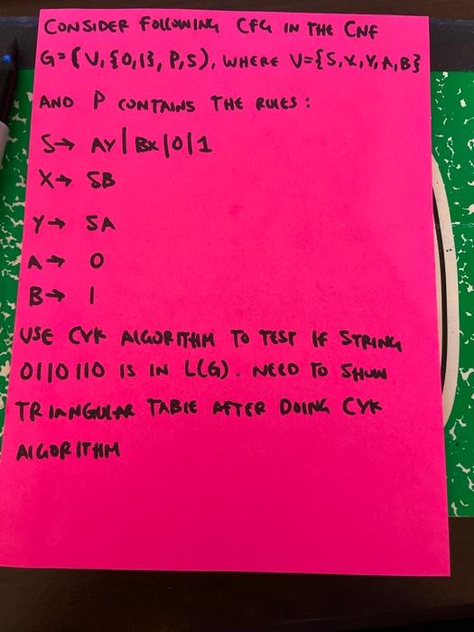 Solved CONSIDER followiny CFG IN THE CNE G. (V.2013, P,s), | Chegg.com
