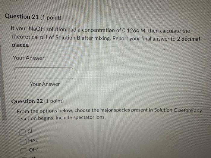 Solved A student prepared a buffer solution using 60.00 mL | Chegg.com