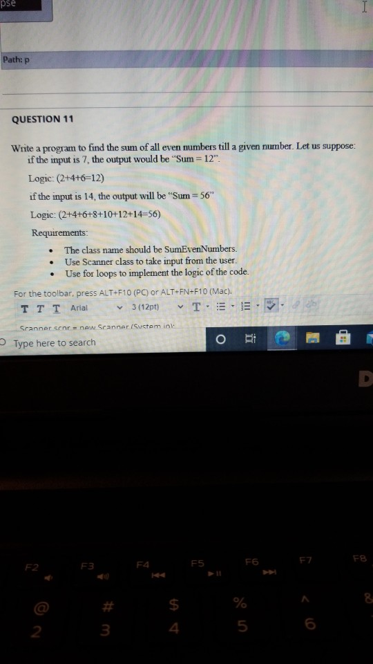 Solved pse Path: P QUESTION 11 Write a program to find the | Chegg.com
