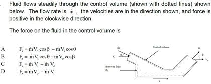 Solved Fluid flows steadily through the control volume | Chegg.com