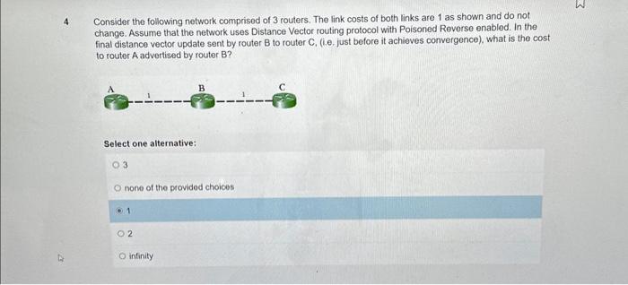 Solved Consider the following network comprised of 3 | Chegg.com