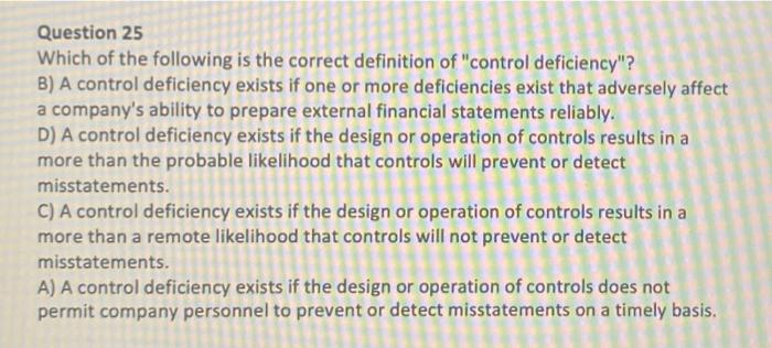 Solved Question 25 Which of the following is the correct | Chegg.com