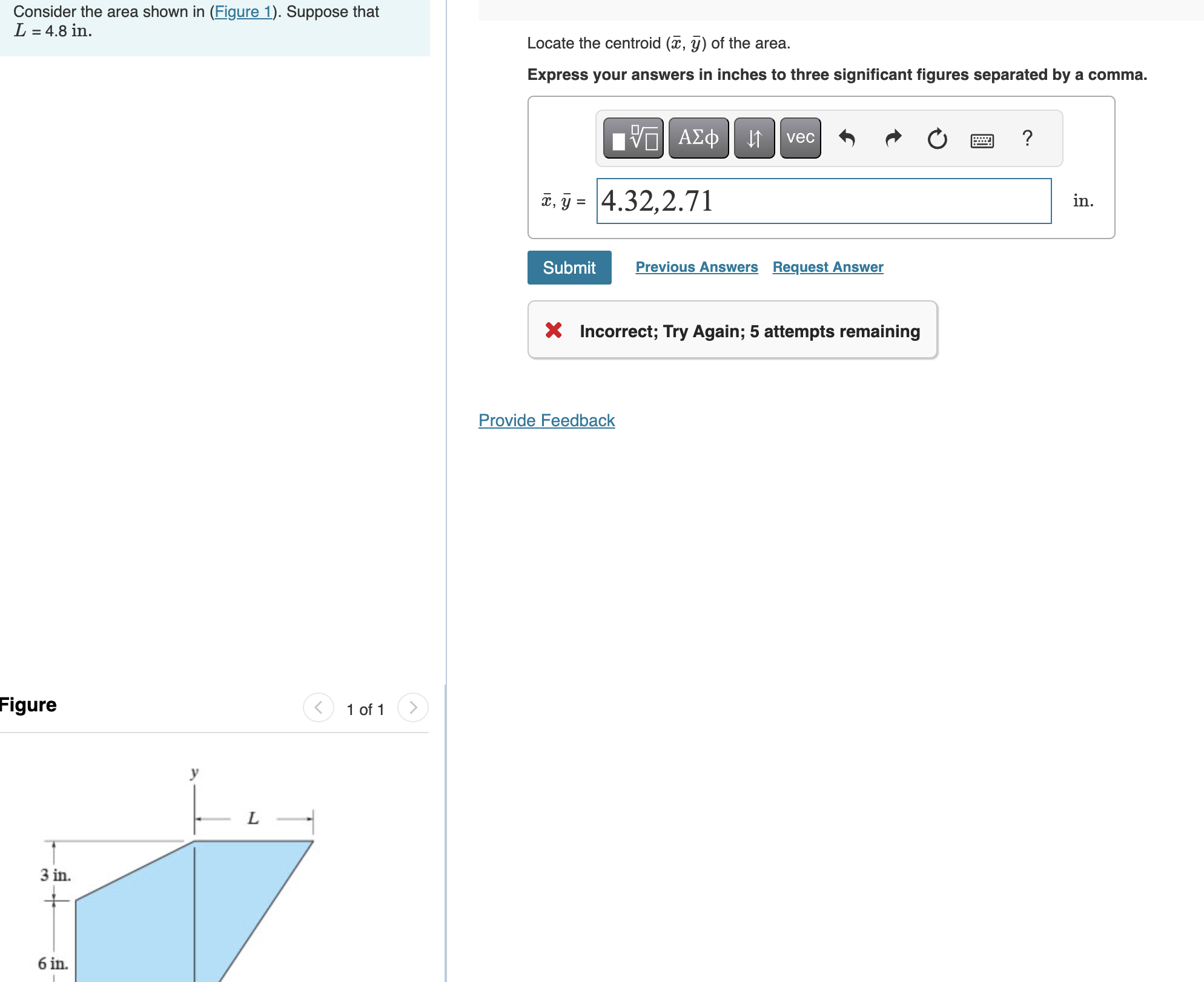 Solved Consider the area shown in (Figure 1). ﻿Suppose | Chegg.com