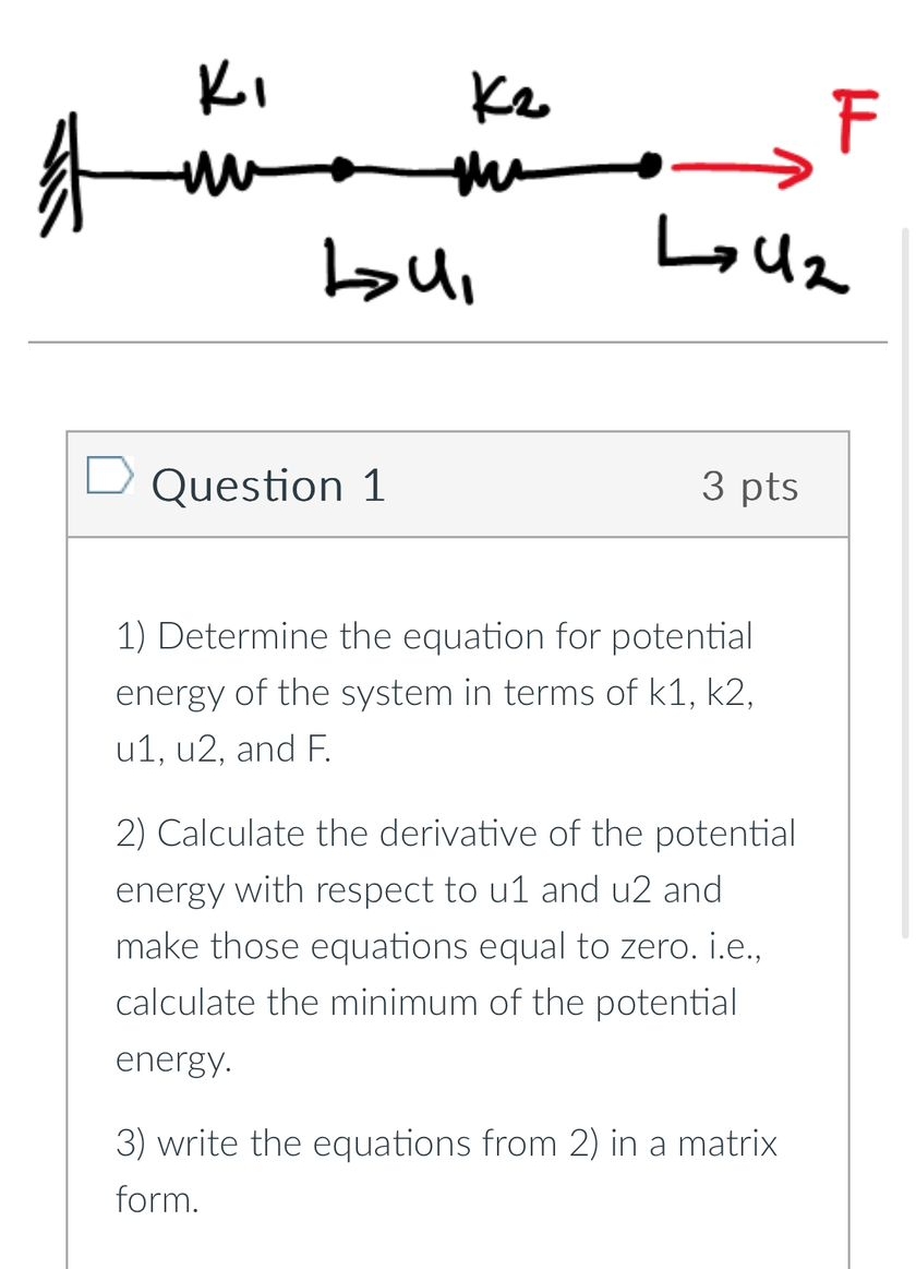 Solved Question 13 ﻿ptsDetermine the equation for potential | Chegg.com