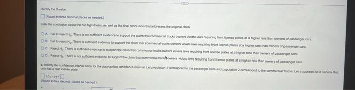 Solved The team yeye and then the conclusion about there was | Chegg.com