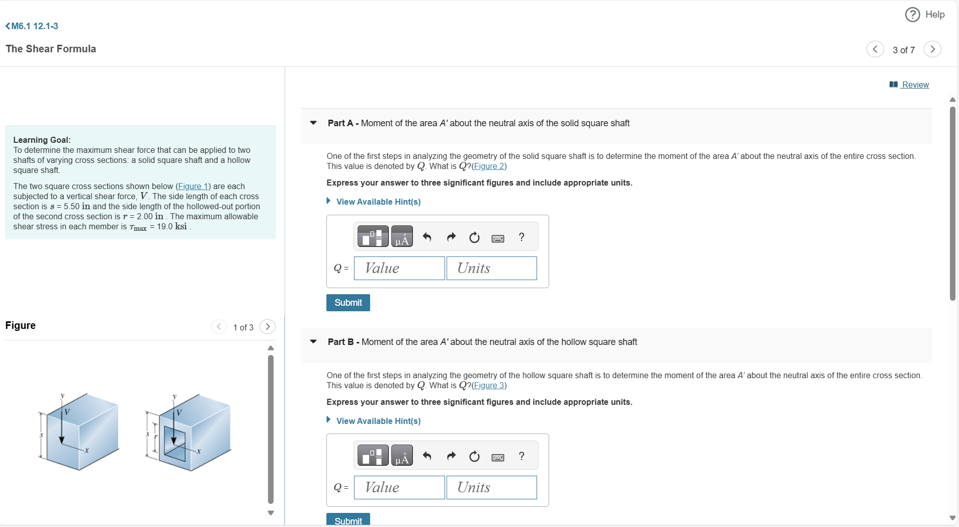 Solved Learning Goal:To determine the maximum shear force | Chegg.com