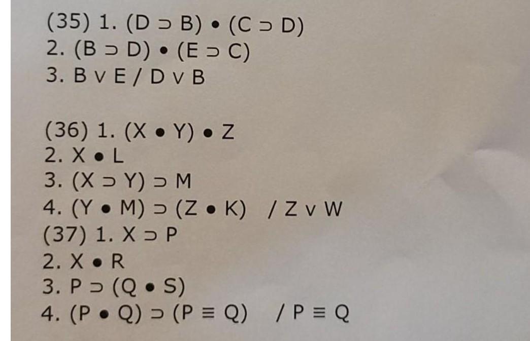 Solved 8 Rules of Implication Homework Exercise 3 This | Chegg.com