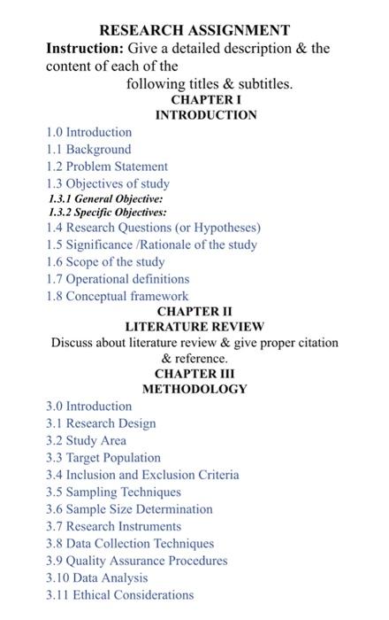 The Rationale Of Study Sample