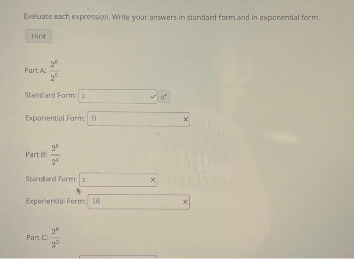 Evaluate each expression. Write your answers in | Chegg.com