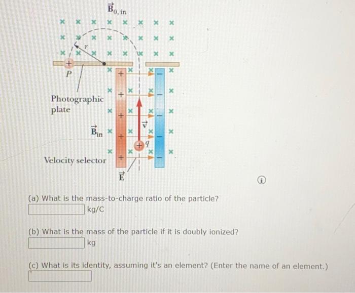 Solved A particle passes through a mass spectrometer as | Chegg.com