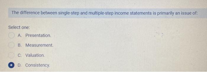Solved The difference between single-step and multiple-step | Chegg.com