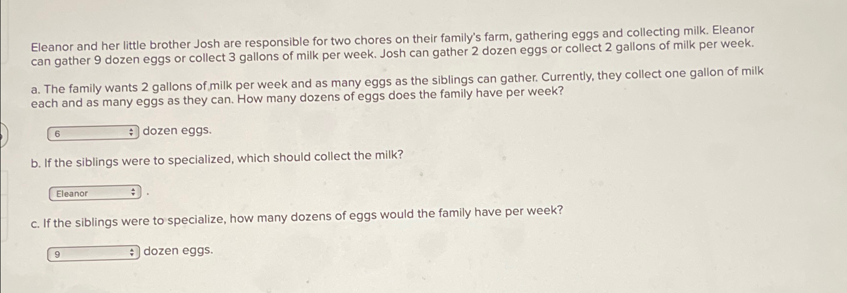 Solved Eleanor and her little brother Josh are responsible | Chegg.com