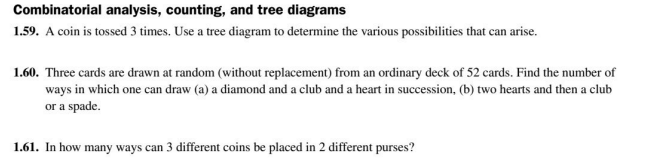 Solved Combinatorial analysis, counting, and tree diagrams | Chegg.com
