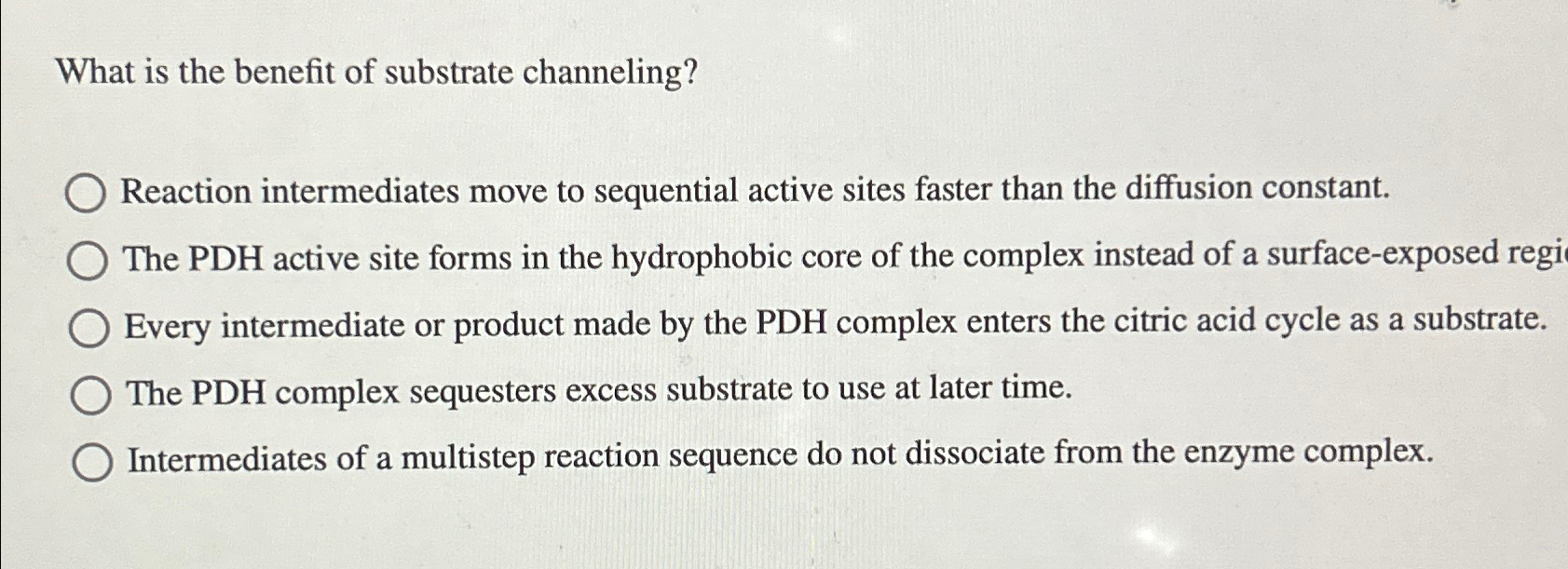 Solved What is the benefit of substrate channeling?Reaction | Chegg.com