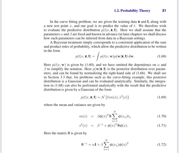 Hi, this page is taken from Christopher Bishop - | Chegg.com