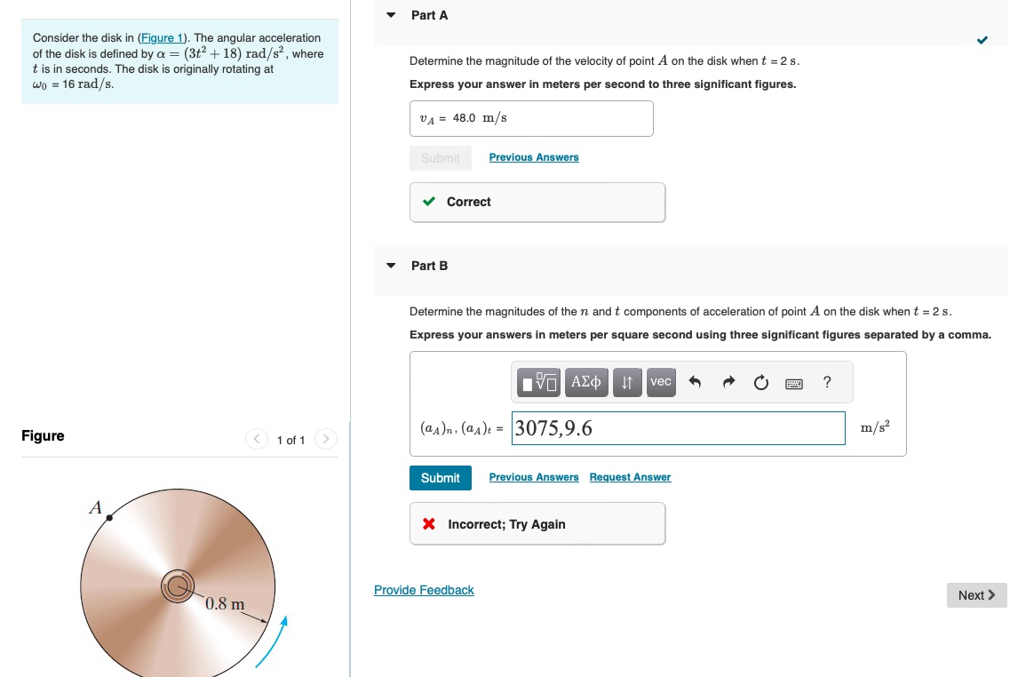 Solved Consider the disk in (Figure 1). ﻿The angular | Chegg.com