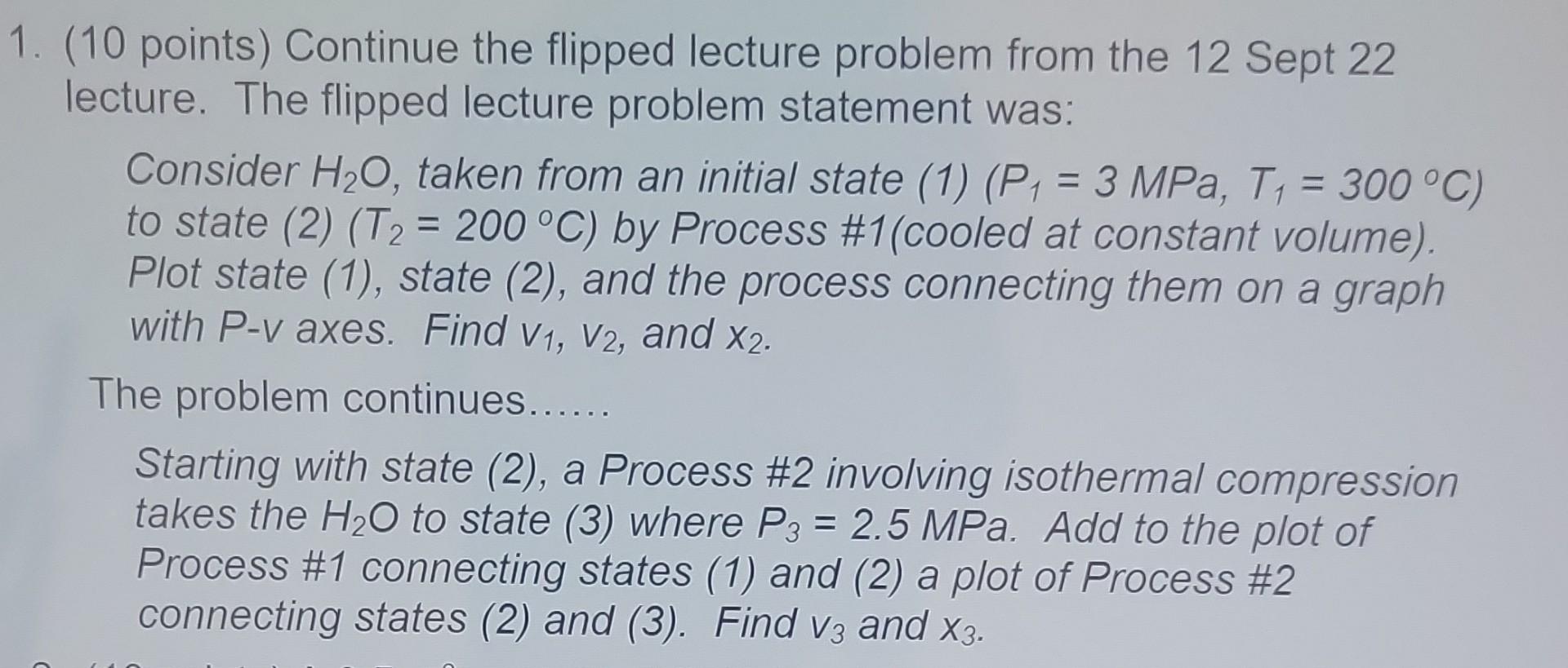 Solved (10 points) Continue the flipped lecture problem from | Chegg.com