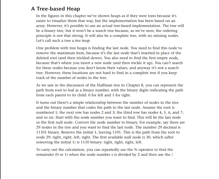 Solved Write A Java Program That Implements The Tree Heap 2619
