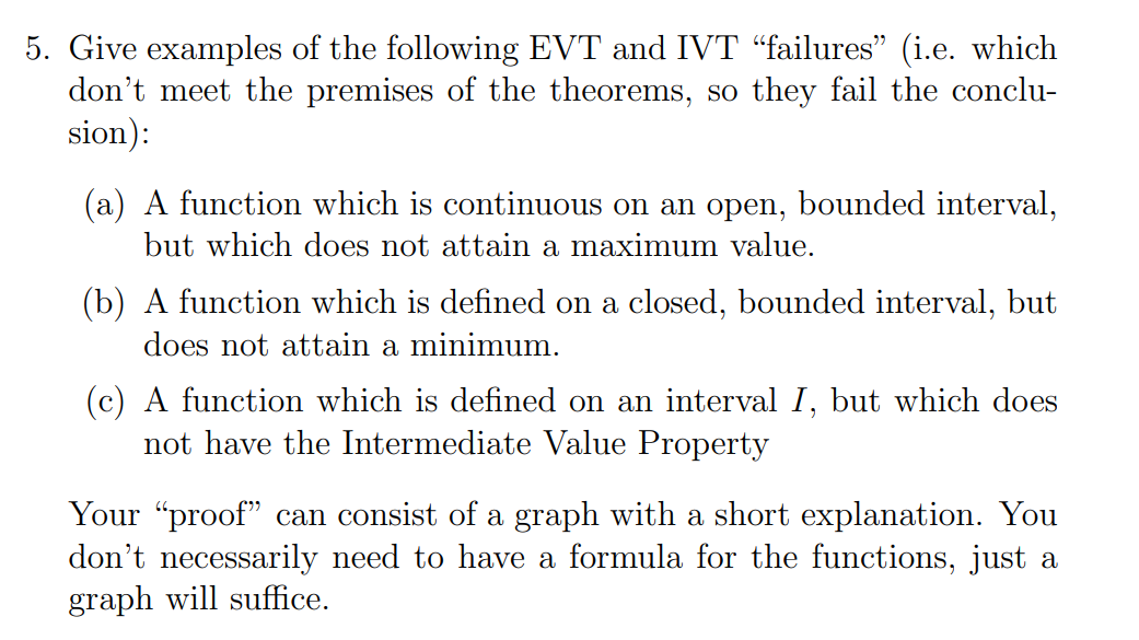 Solved 5. ﻿Give examples of the following EVT and IVT | Chegg.com