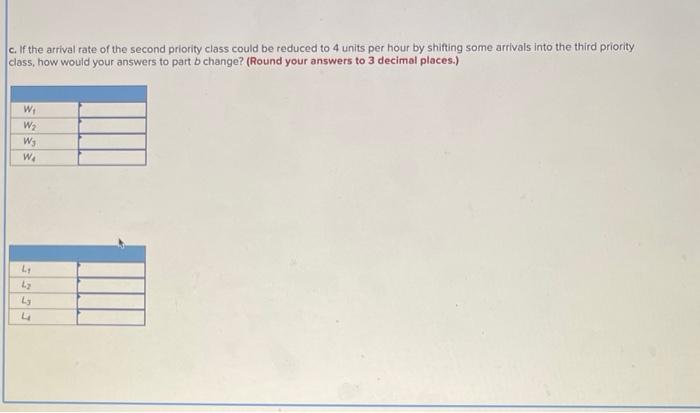 Solved A priority waiting system assigns arriving customers | Chegg.com